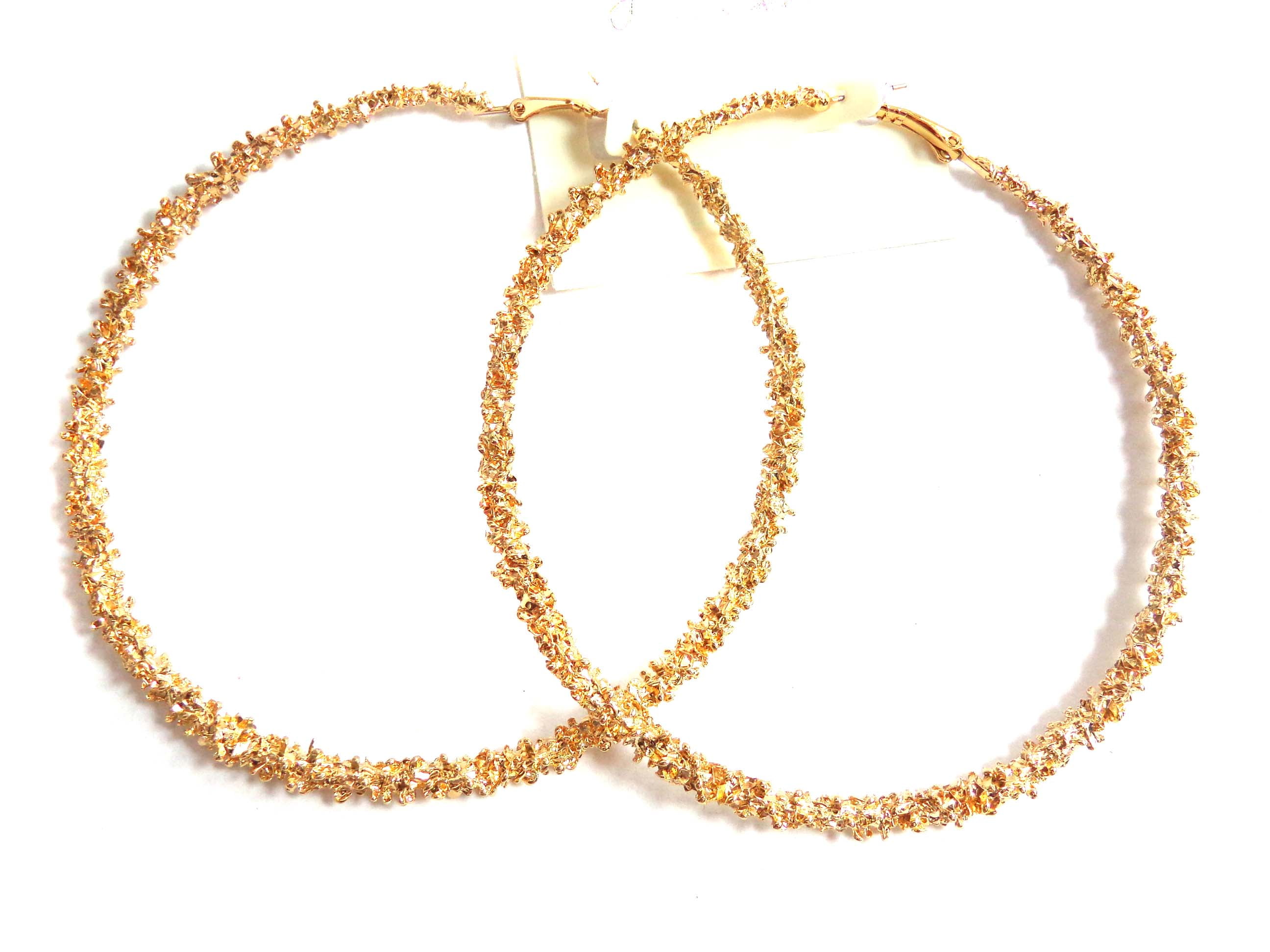 Large Metal Chunky Hoop Earrings Gold Hoop Earrings 4 inch Hoops ...