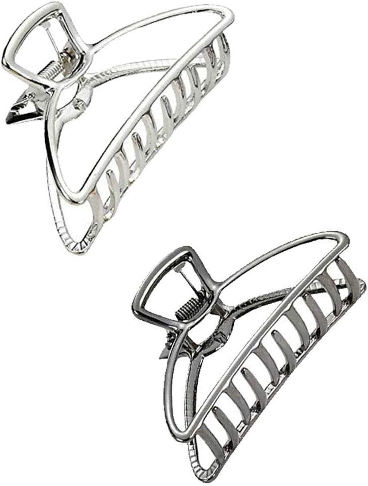 Large Metal Claw Clips, Hollow Non-slip Hair Catch,Jaw Clamp for Women ...
