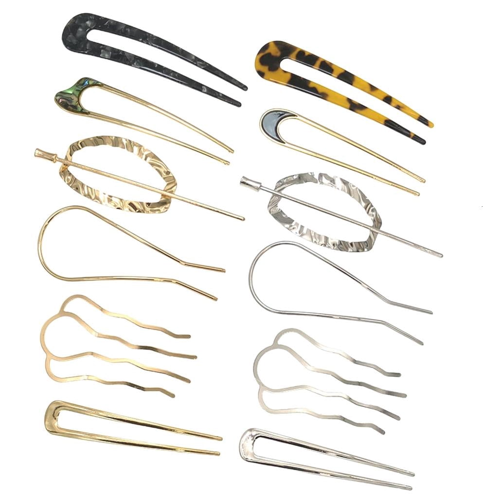 Large Metal Hair Fork French Metal Hair Pins Hair Decors For Women’s ...