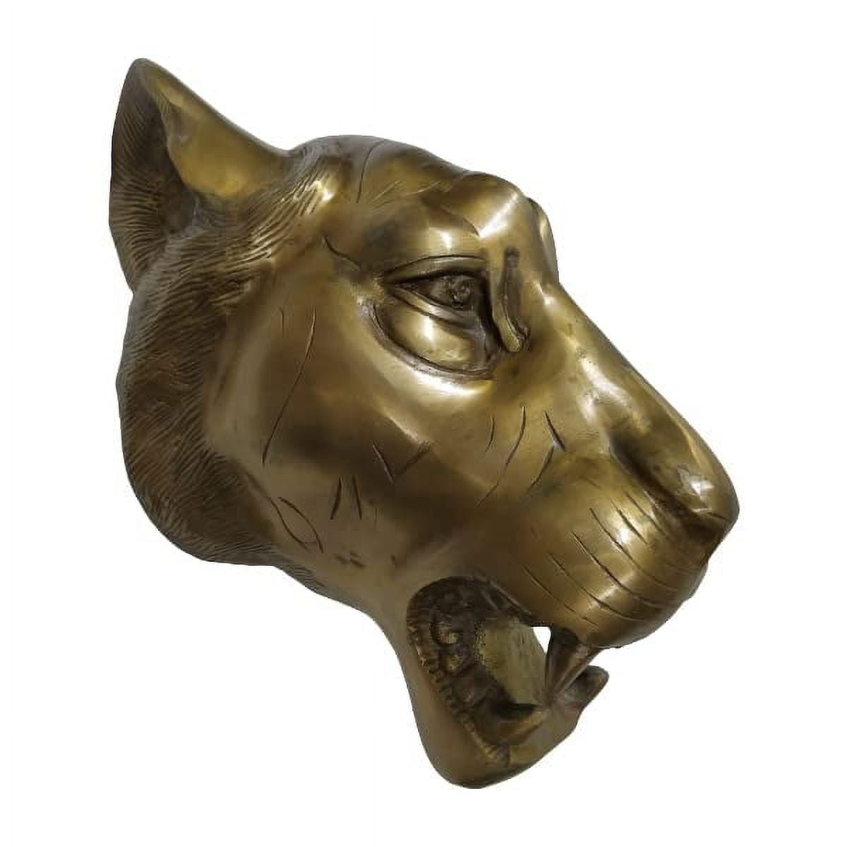 Large Metal Lion Head Wall Mount Statue for Home Decor Lion Sculpture ...