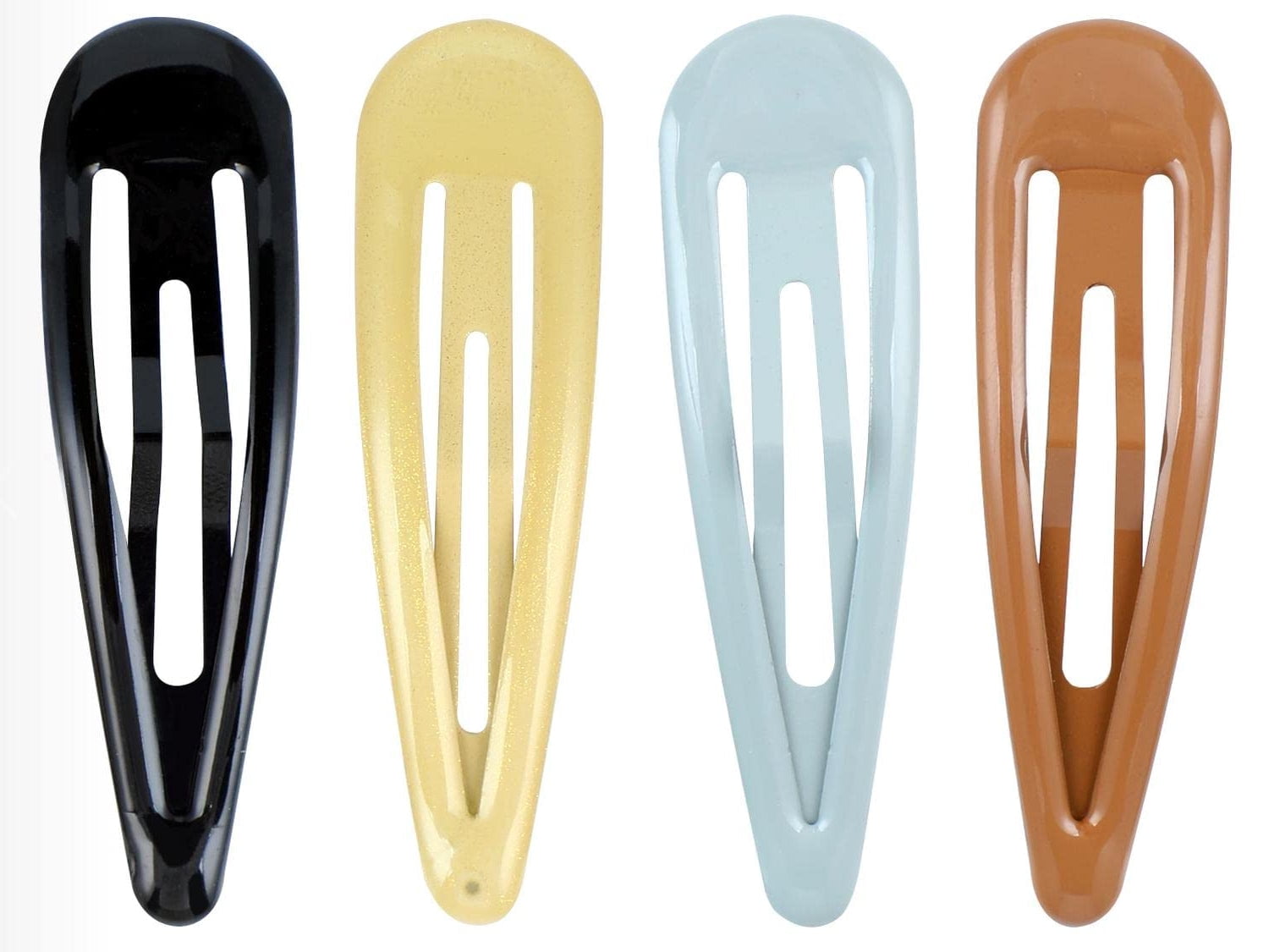 Large Metal Snap Hair Clips - 2.8 inch, 24 pcs, 4 different colors ...