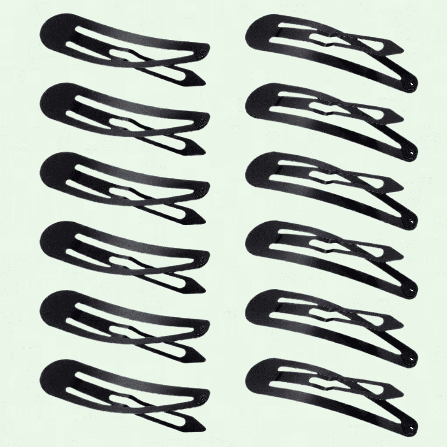 Large Metal Snap Hair Clips, 50 Pack, No Slip Hair Barrettes for Girls ...