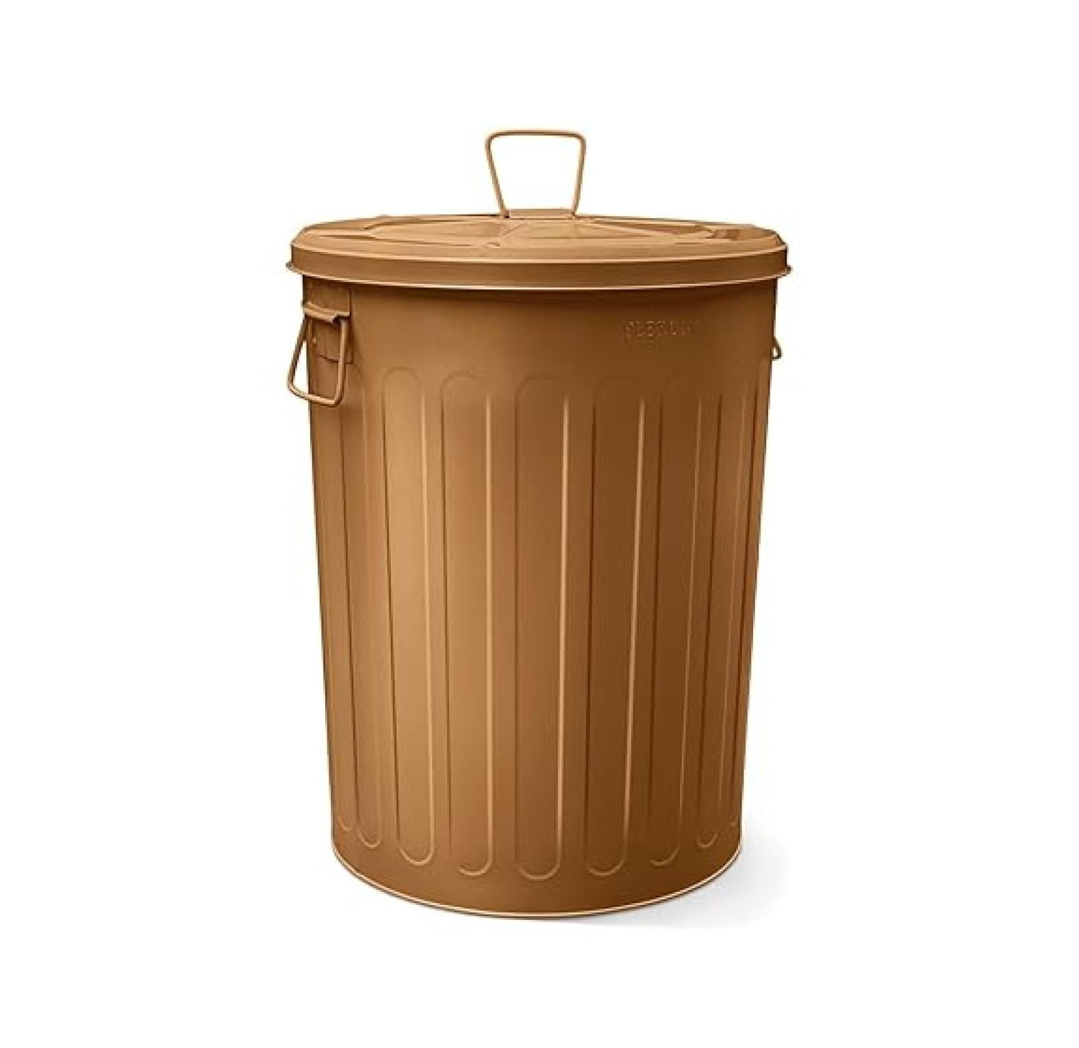 Large Metal Trash Can with Lid 20 Gallon, Decorative Outdoor Trash Can ...