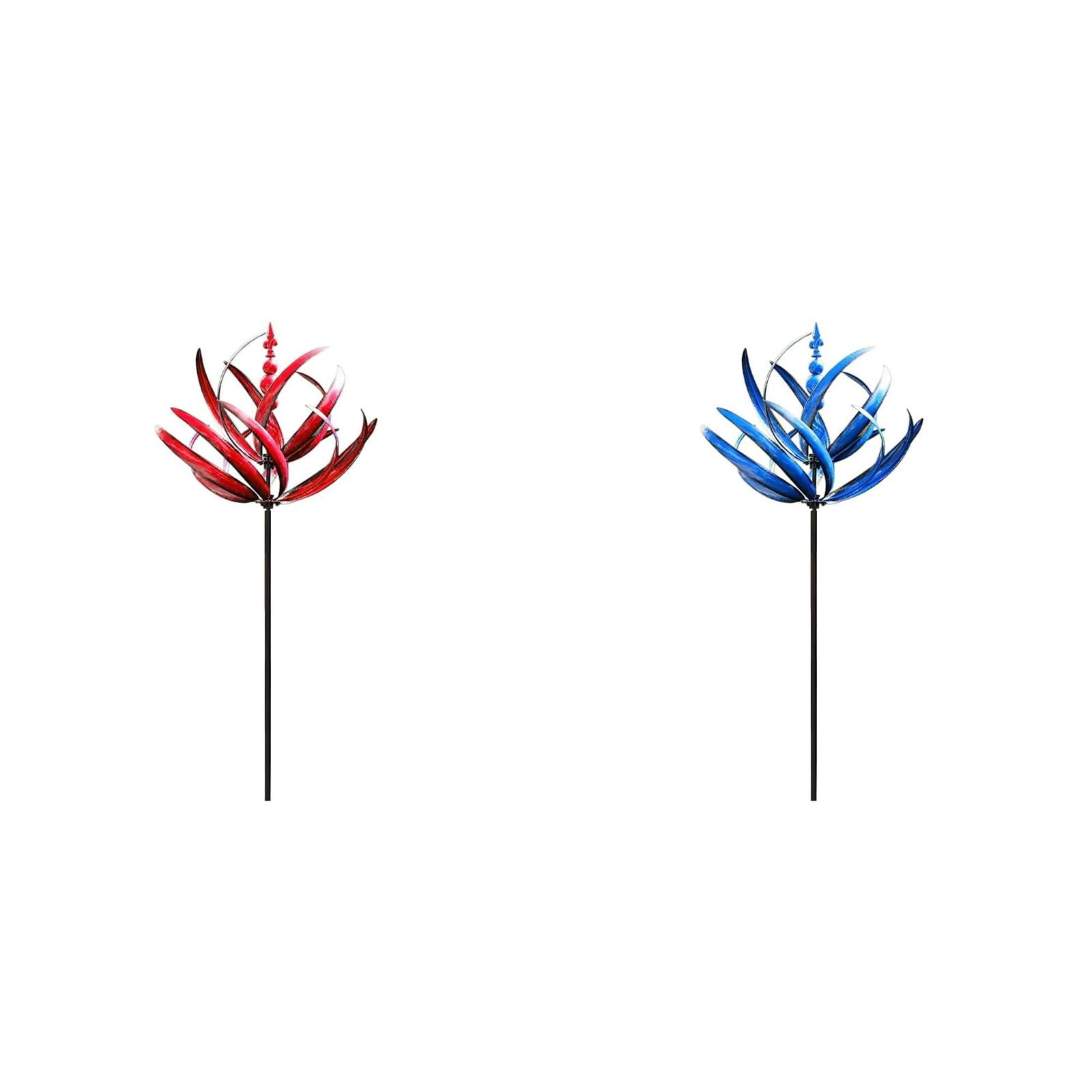 2PCS Extra Large Outdoor Wind Spinner - 35.4x7.87" Metal Kinetic Wind ...