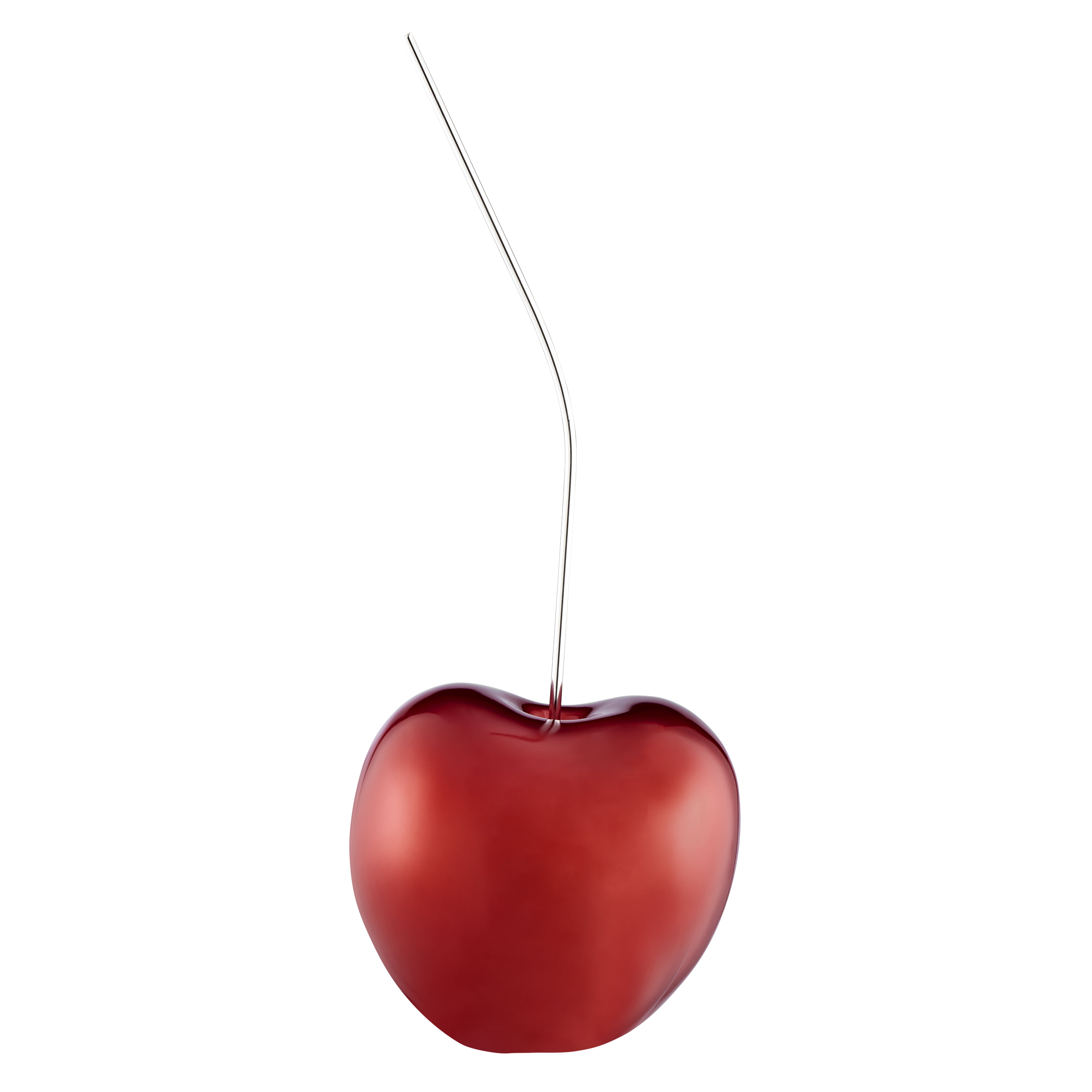 Large Metallic Red Cherry Sculpture 25" Tall - Walmart.com