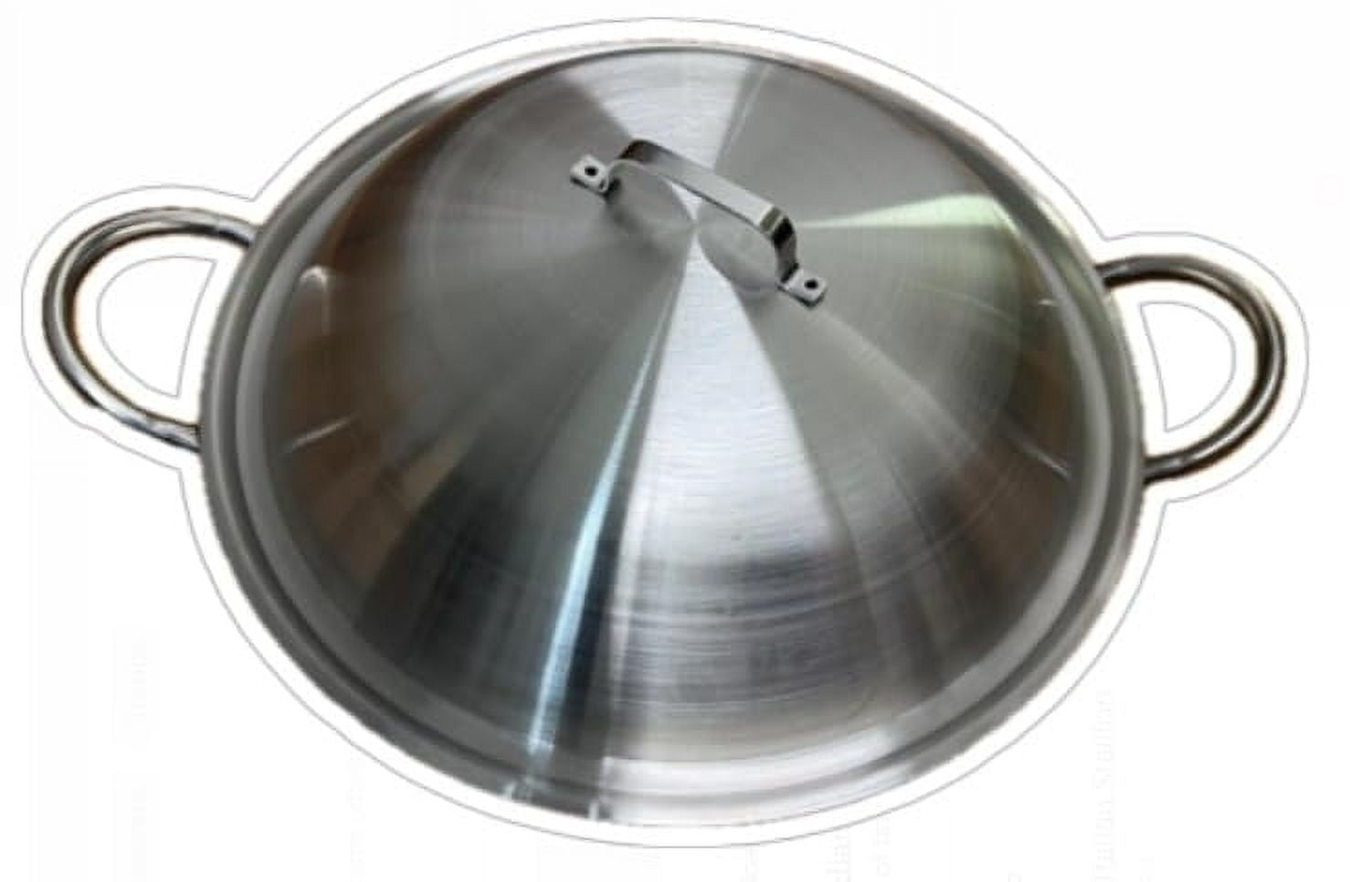 Large Mexican Style Stainless Steel Cazo 20" With Top Handles Wok Comal ...