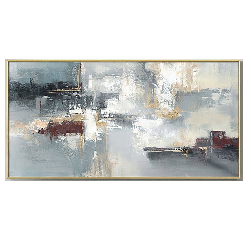 Large Milimalist Abstract Handmade Oil Painting Hand Painted On Canvas ...