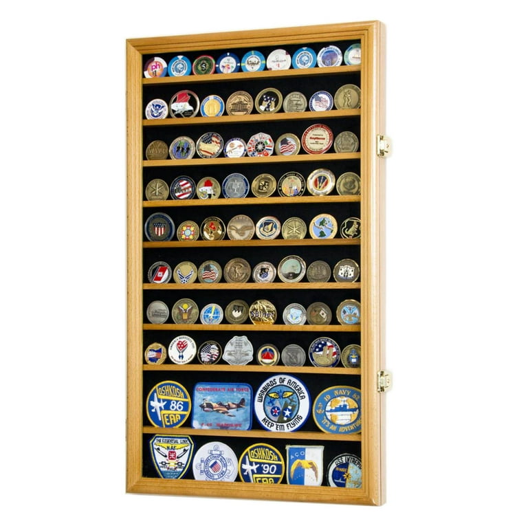Wooden Coin Display Cases
