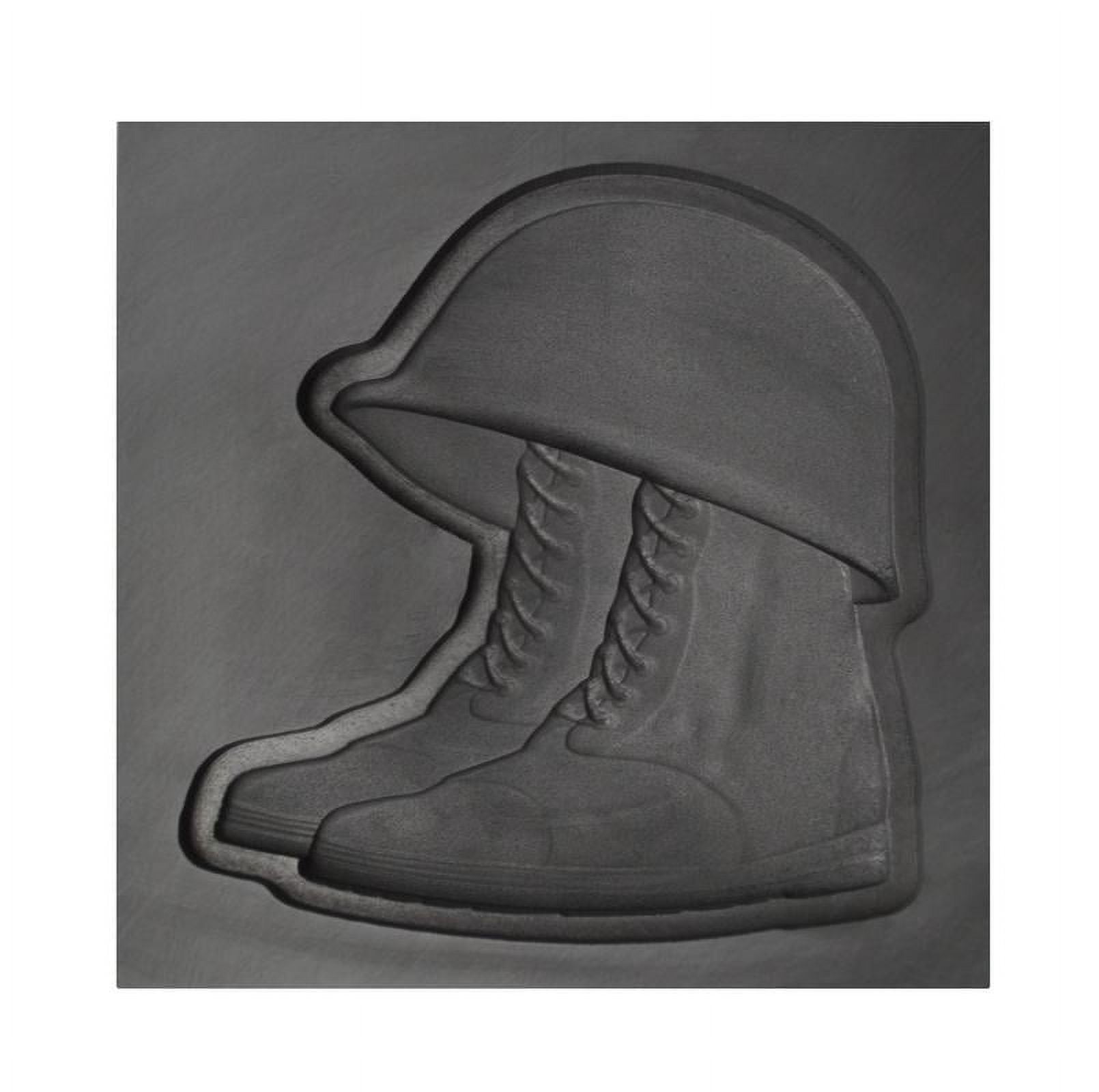 Large Military Helmet and Boots 3D Graphite Ingot Mold 75 MM x 75 MM x ...