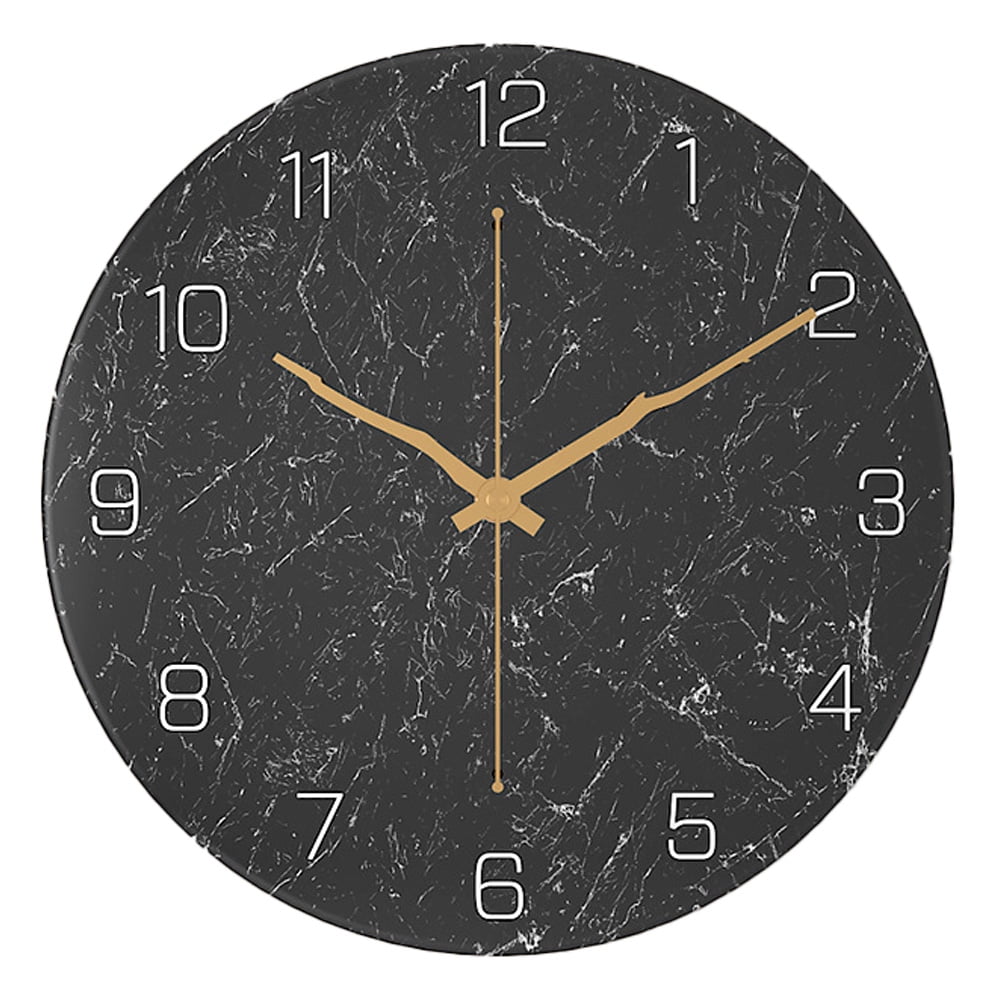 Large Modern Clocks White Marble Wall Clock Living Room Decor Silent ...