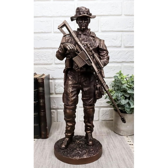 Large Modern Military Marine Soldier Statue 13" Tall Special Task Force ...