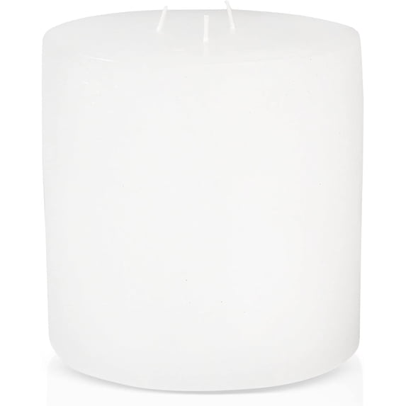 Large Mottled Pillar Candles - Unscented - 6-Inch Diameter for Extra ...