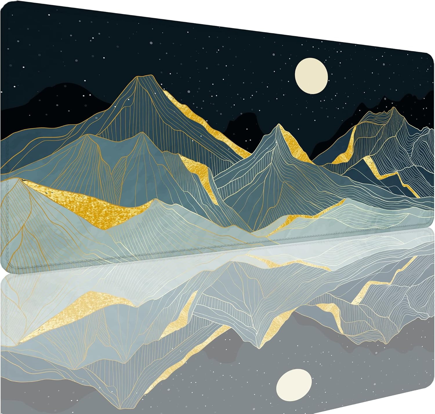 Large Mountains Landscape Mouse Pad Extended Gaming Desk Mat with ...