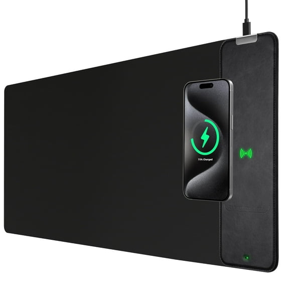 2-in-1 Mouse Pad with Magnetic Wireless Charging, Gaming Pad, 31.5"x15 ...
