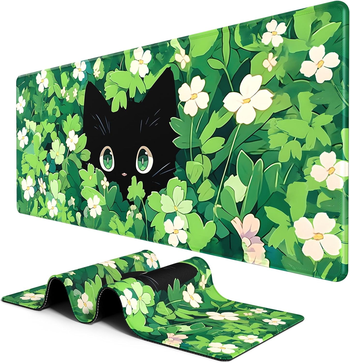 Large Mouse Pad, Cute Cat Desk Pad, XL Extended Gaming Mouse Pad, Desk ...