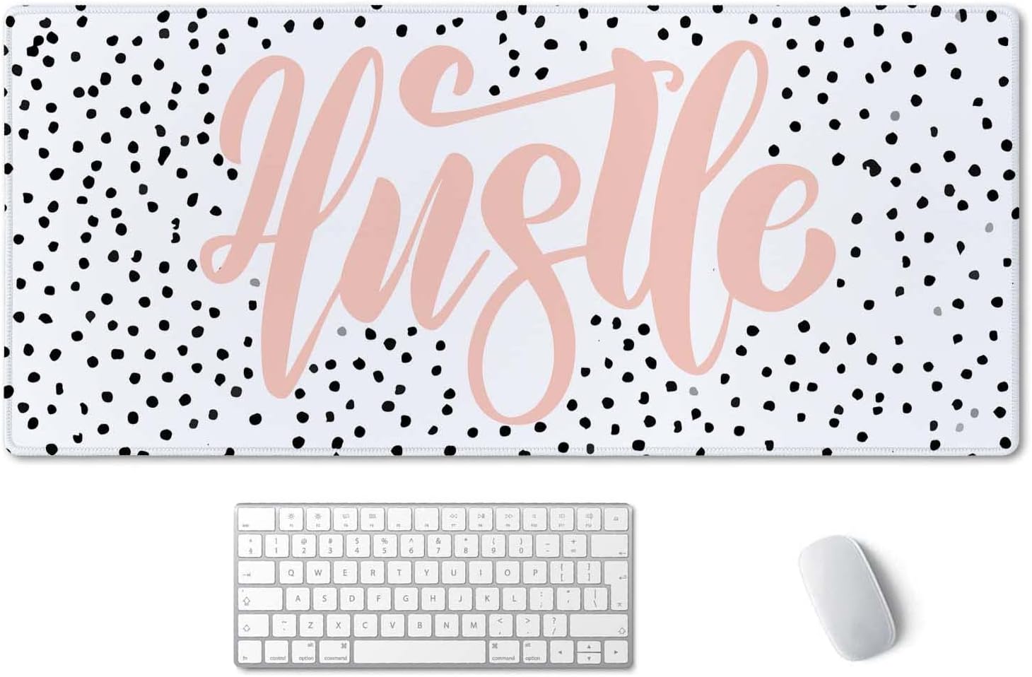 Large Mouse Pad, Cute Hustle Desk Mat for Desktop, Women Girls ...