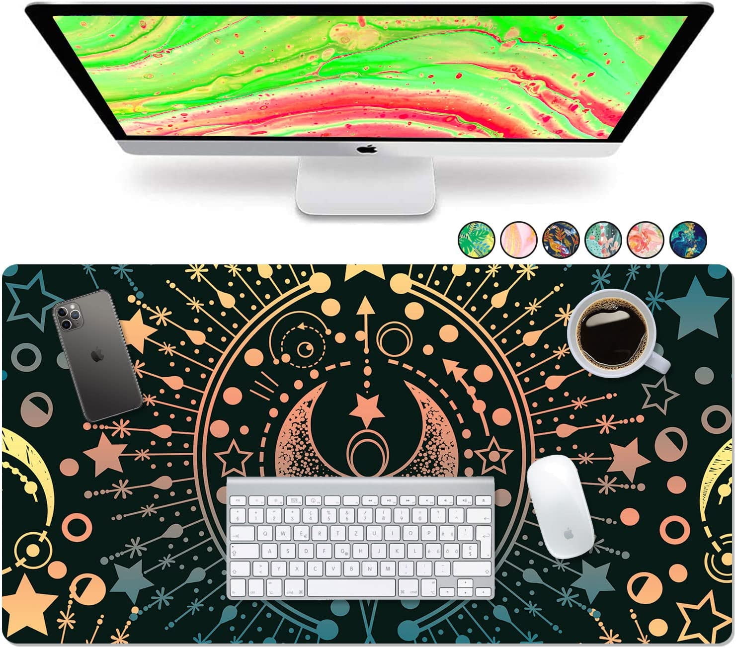 Large Mouse Pad, Desk Mat, Keyboard Pad, Desktop Home Office School ...