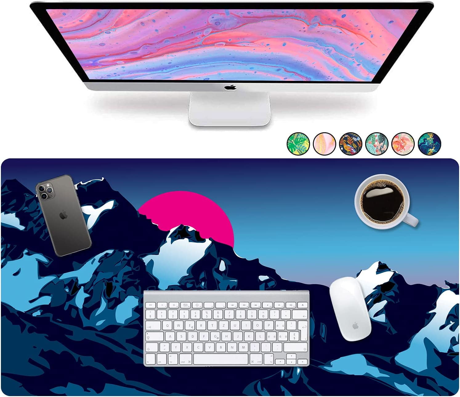 Large Mouse Pad, Desk Mat, Keyboard Pad, Desktop Home Office School ...