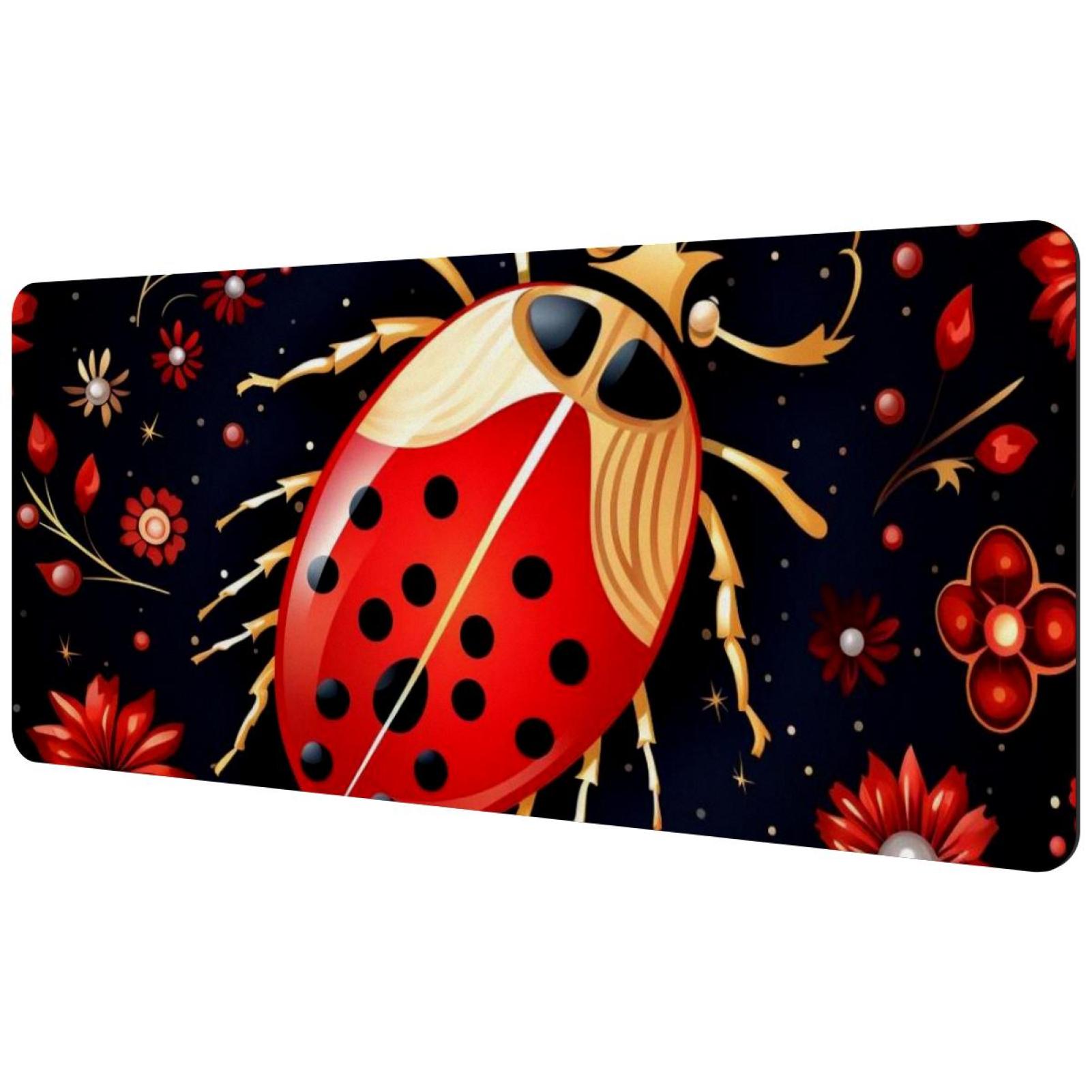 Large Mouse Pad, Desk Mat for Desktop Gaming Desk Pad, Cartoon Ladybug ...