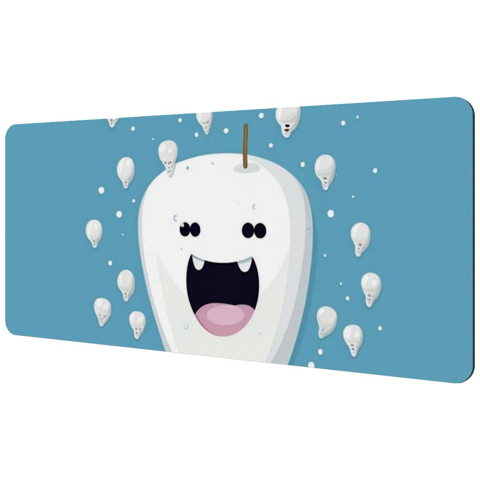 Large Mouse Pad, Desk Mat for Desktop Gaming Desk Pad, Cute Small Teeth ...