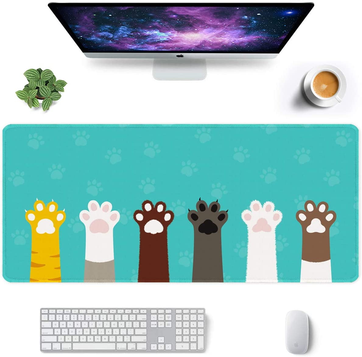 Large Mouse Pad, Full Desk XXL Extended Gaming Mouse Pad 35" X 15 ...