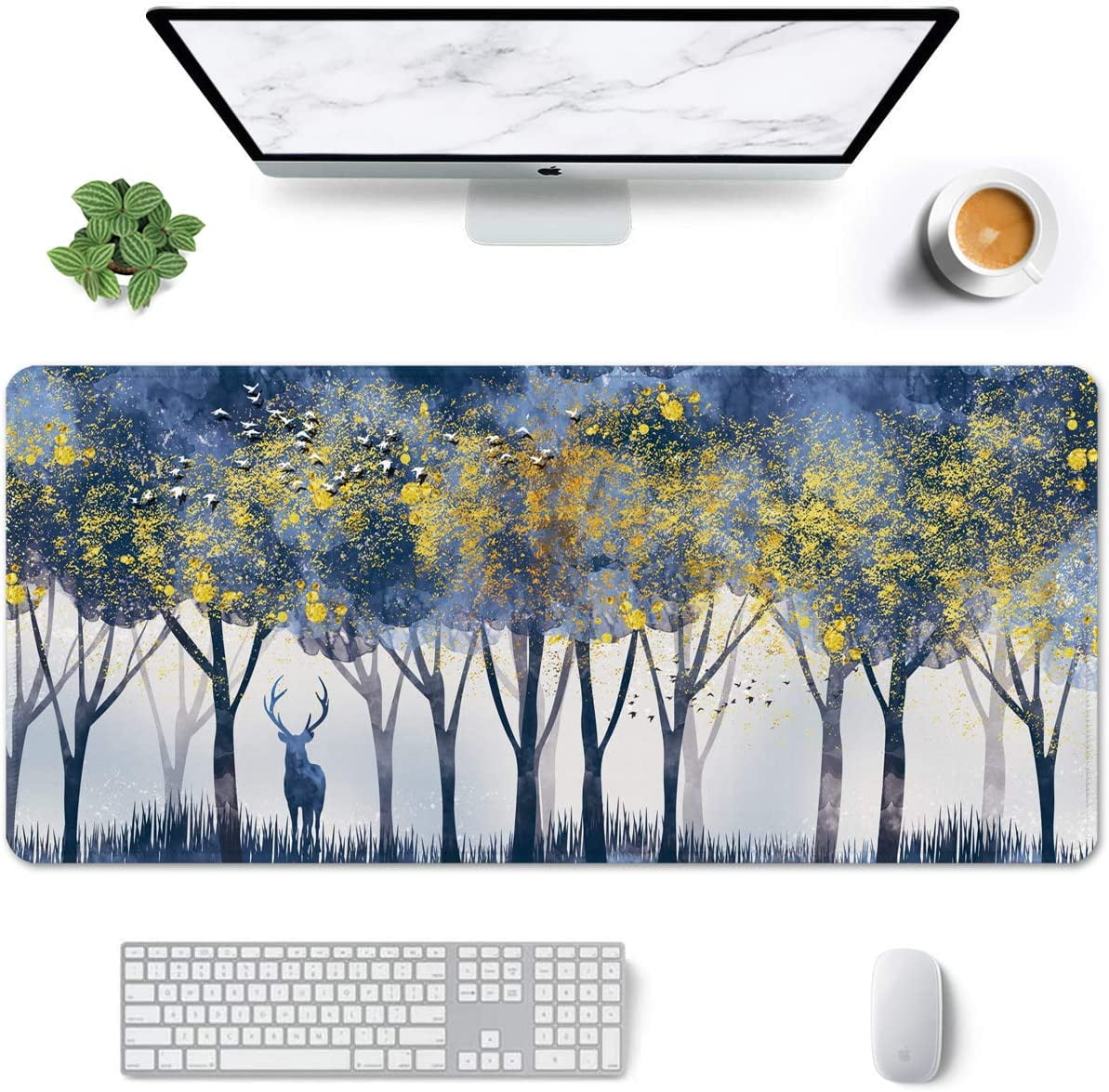 Large Mouse Pad, Full Desk XXL Extended Gaming Mouse Pad 35" X 15 ...
