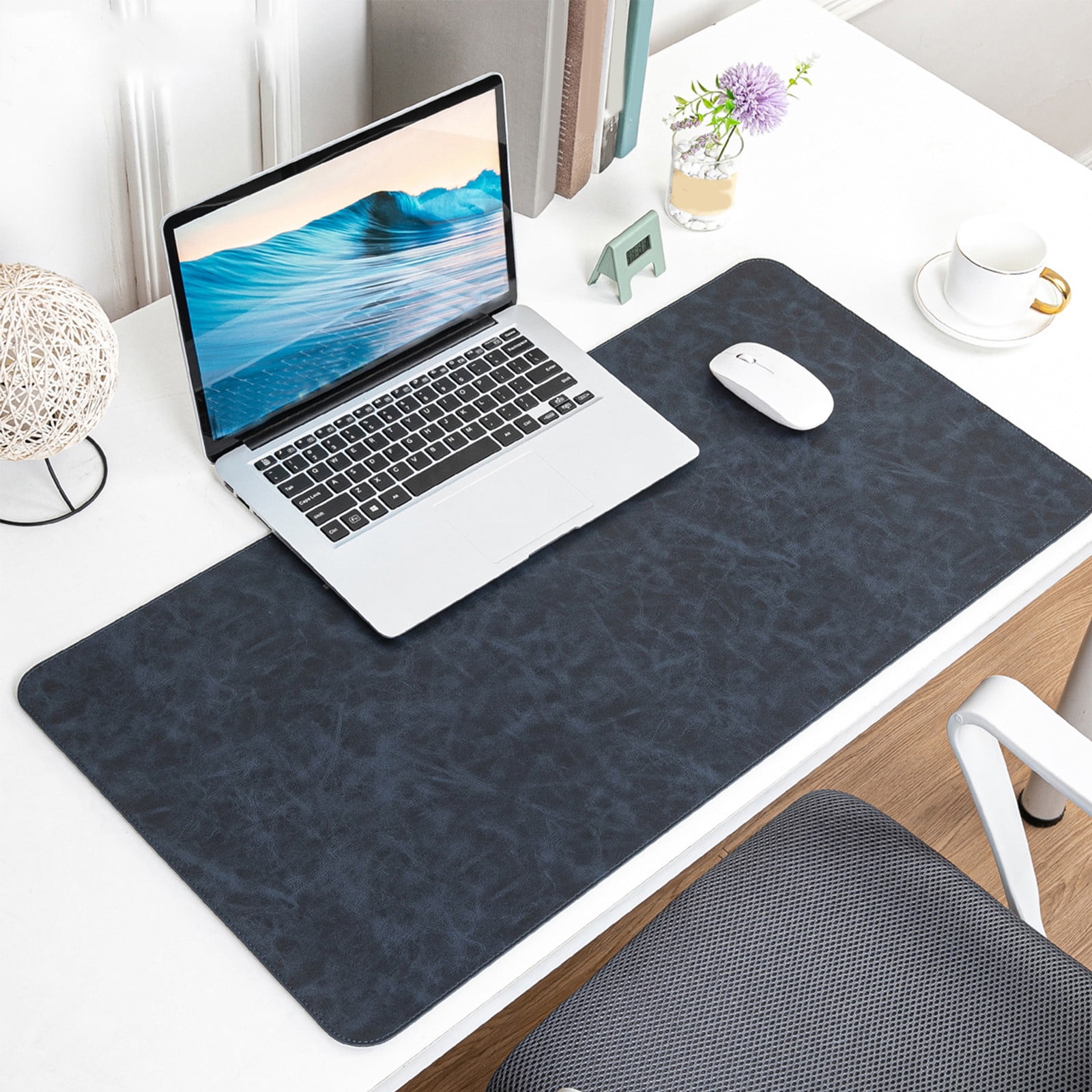 Large Mouse Pad Gaming Desk Mat 40x80cm | PU Leather Surface with Cork ...
