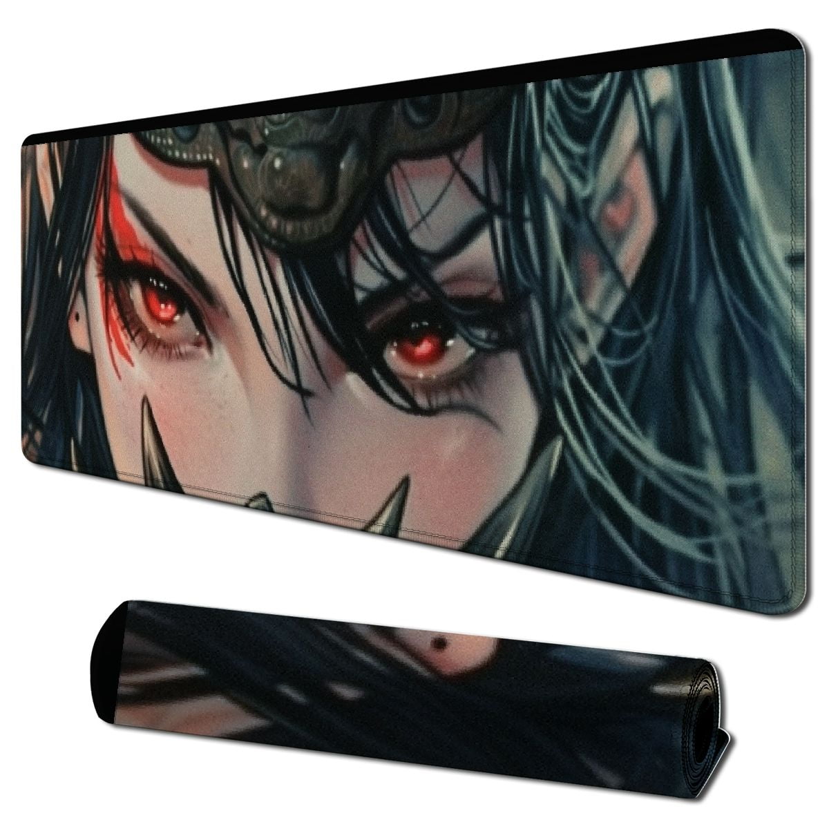 Large Mouse Pad Gaming Japanese Female Samurai Girl Cool Desk Mat for ...