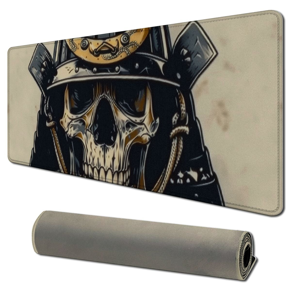 Large Mouse Pad Gaming Mousepad Fantasy Japanese Anime Samurai Skull ...
