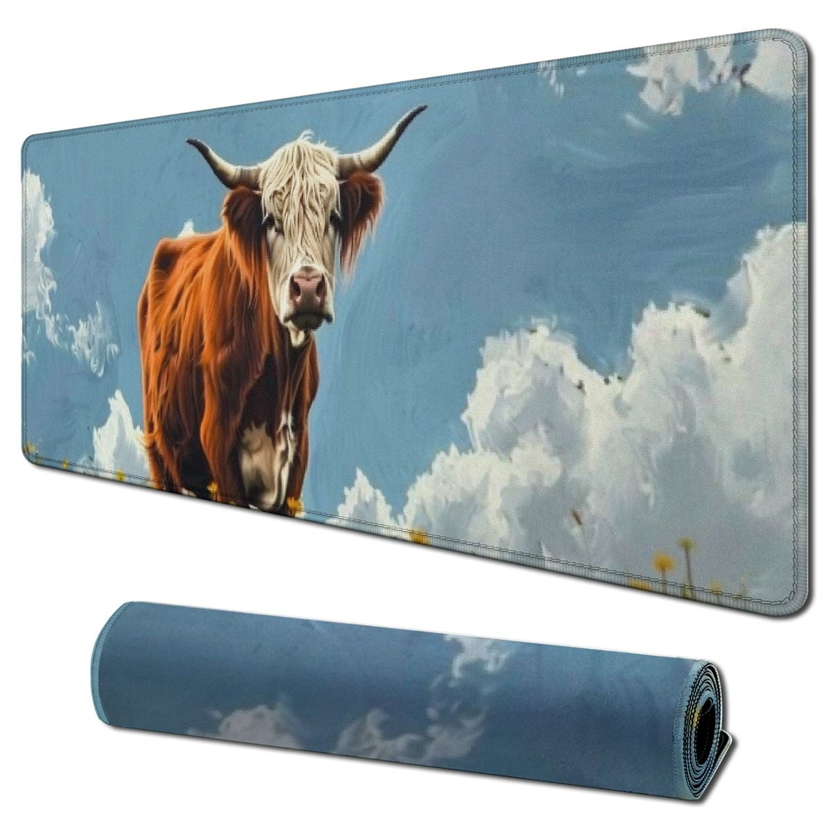 Large Mouse Pad Gaming Mousepad Mountain Aesthetic Animals Highland ...