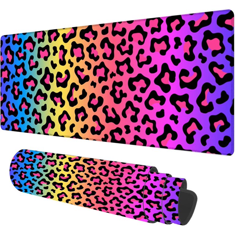 Neon Rainbow Cheetah Print
