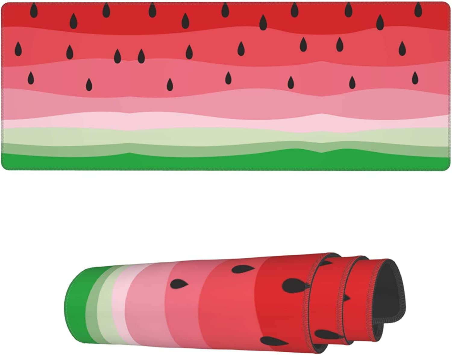 Large Mouse Pad Summer Fruit Watermelon Extended Gaming Mouse Pad with ...