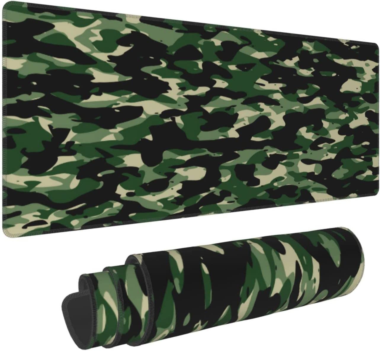 Large Mouse Pad XXL, Green Camouflage Army Gaming Mouse Pad, Big Desk ...