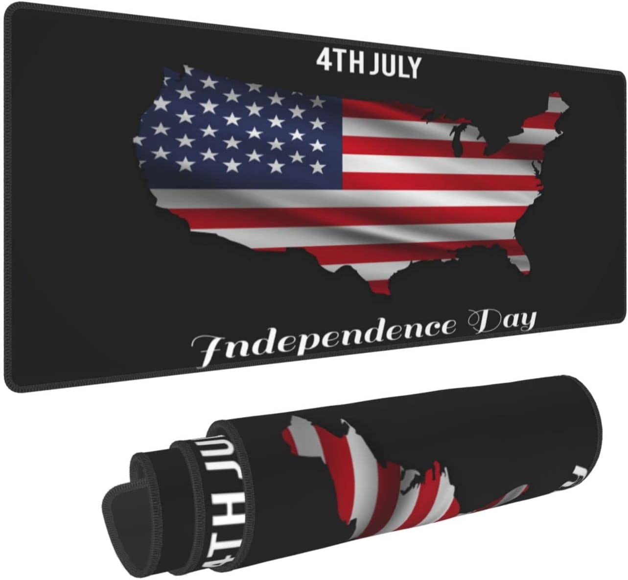 Large Mouse Pad XXL, USA Map Independence Day Gaming Mouse Pad, Big ...
