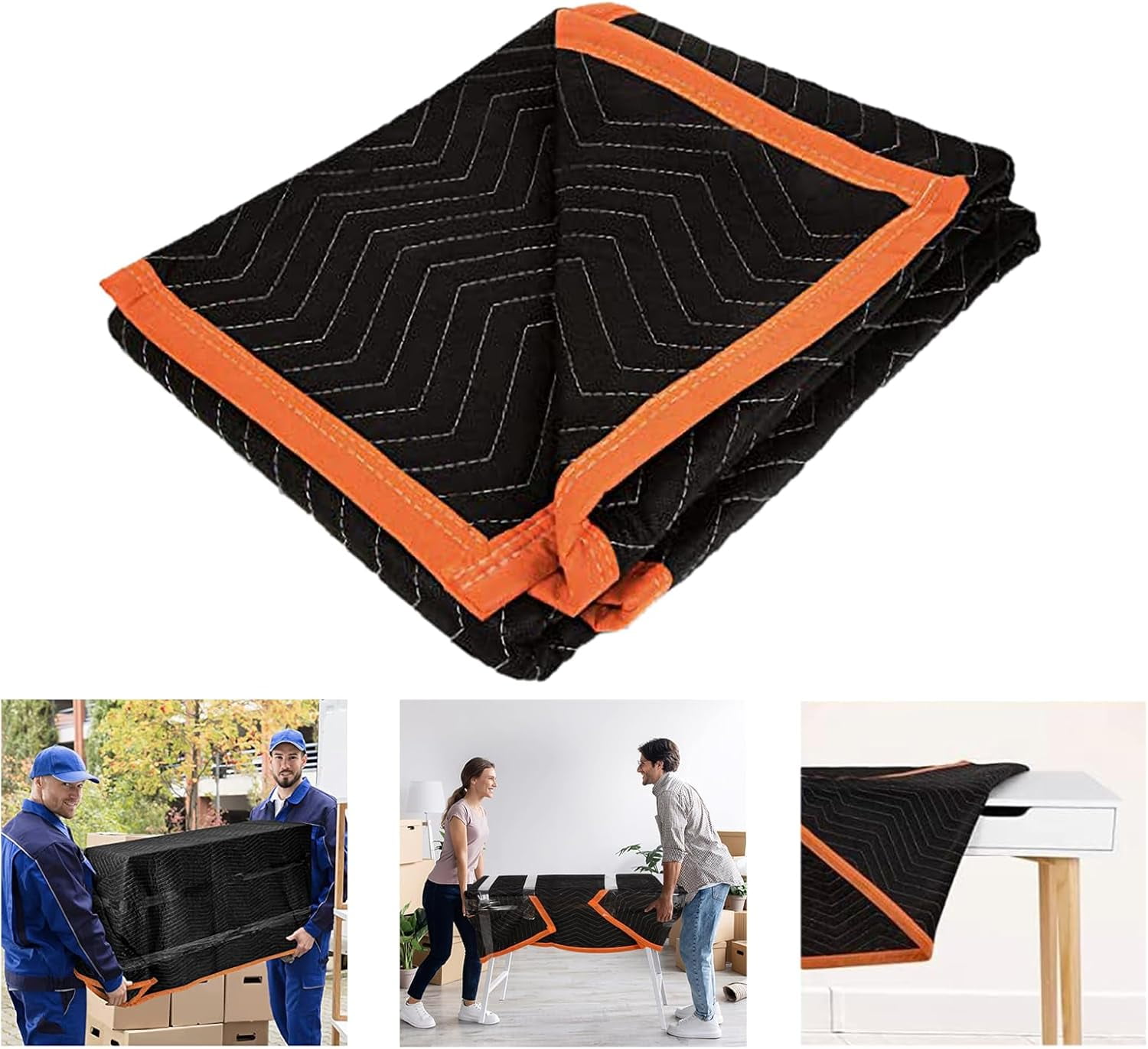 Large Moving Blankets 80 * 72in Heavy Duty Packing Blankets for ...