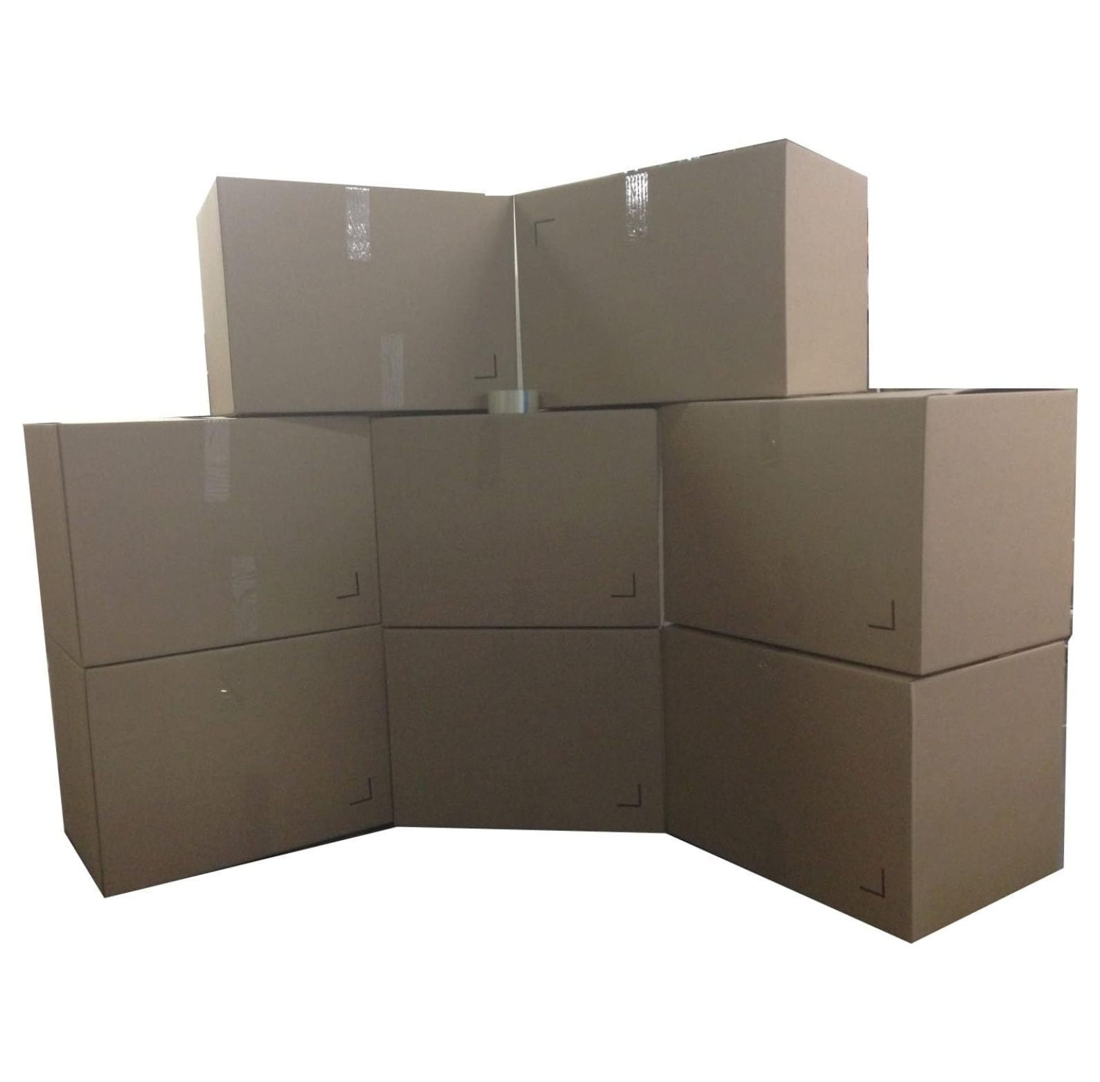 Large Moving Boxes - 8 Pack 24x18x18, with Tape - Heavy Duty Cardboard ...
