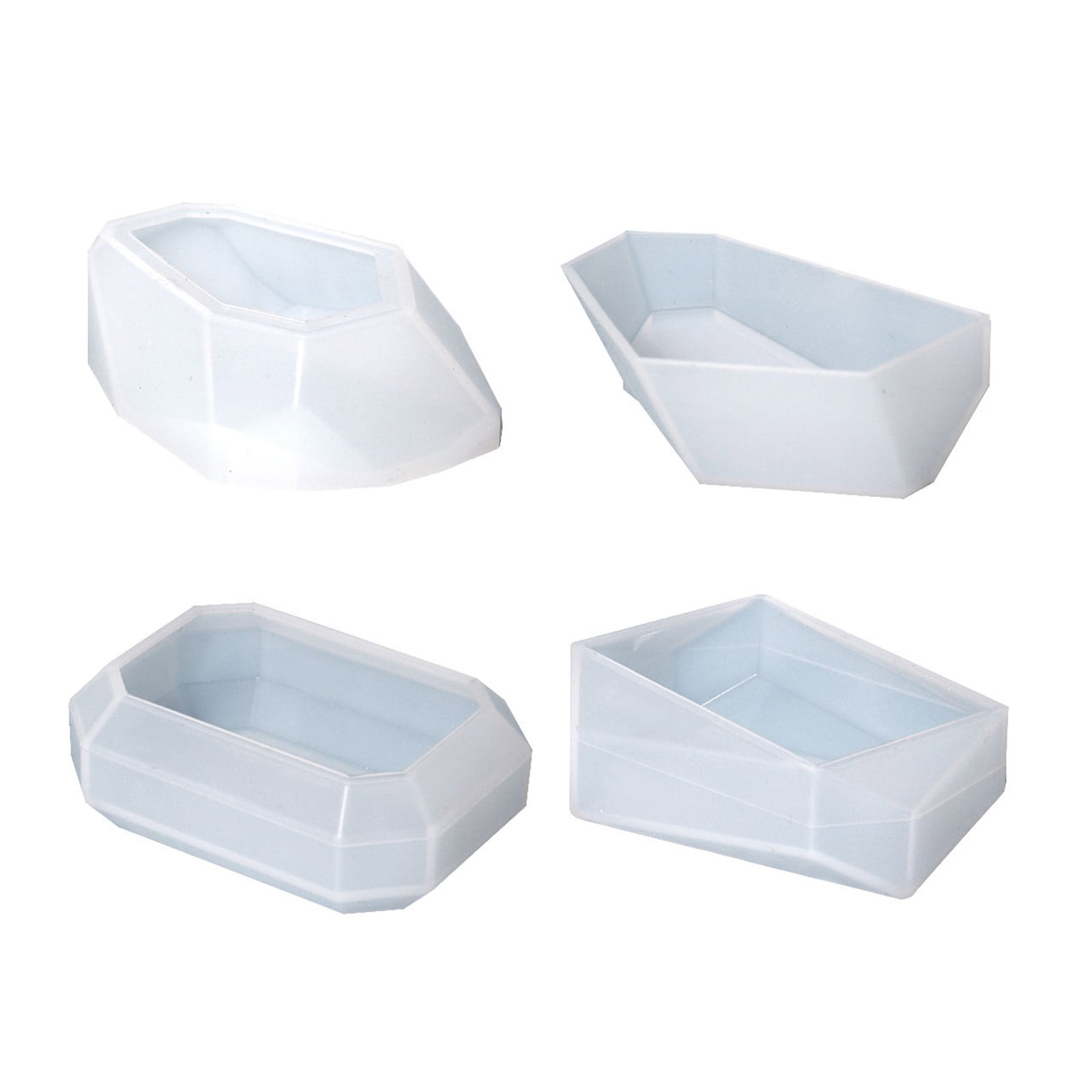 Large Multi-Faceted Stone Resin Epoxy Mold for Jewelry Soap,Ice Making ...