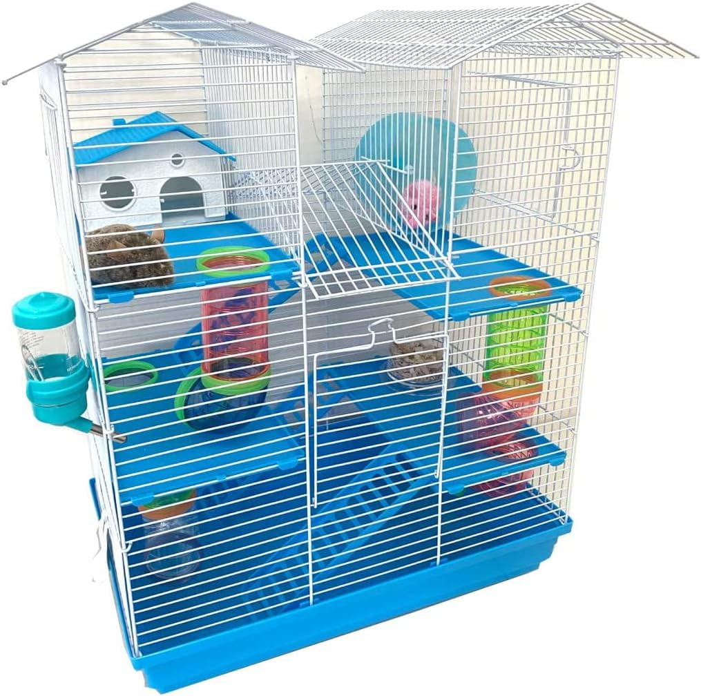 Large Multi-Level Twin Tower with Crossing Level Tube Syrian Hamster ...
