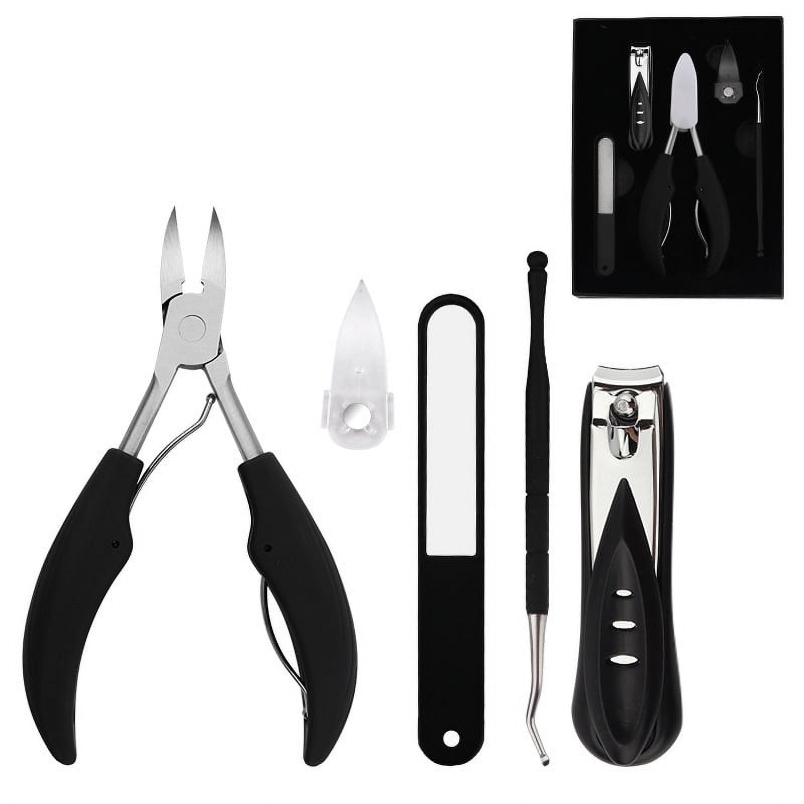 Large Nail Clipper Set, Toe Nail Clippers Adult for Ingrown Thick Nails ...