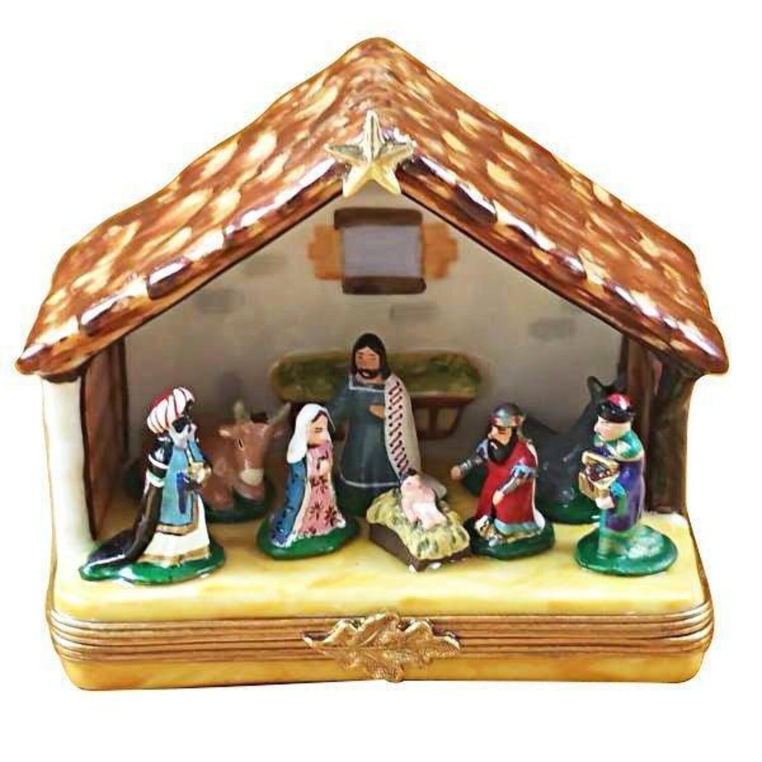 Large Nativity Limoges Box Porcelain Figurine - Walmart.com