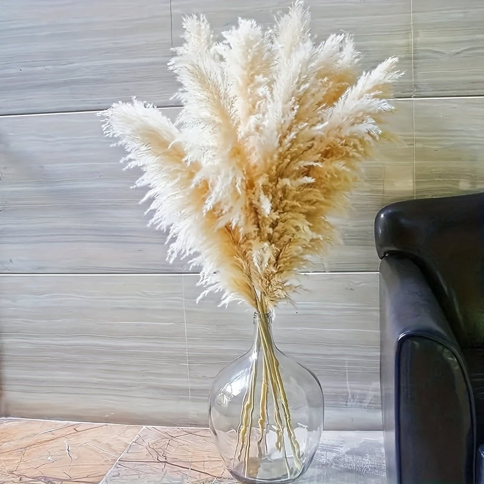 Large Natural Beige Dried Pampas Grass 46" - 30 Stems Bulk Bohemian ...