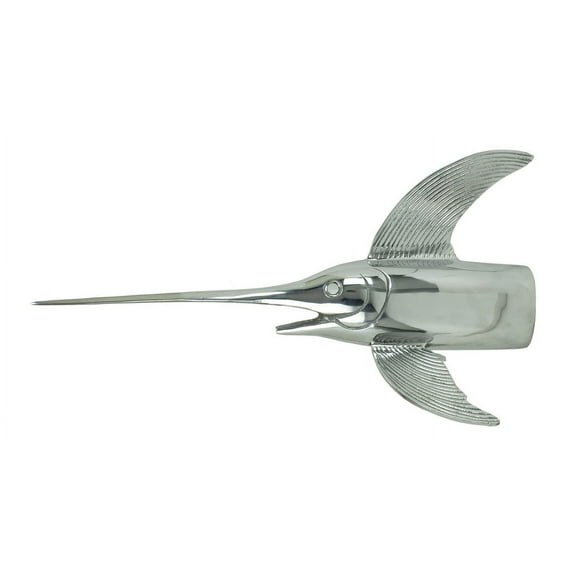 Large Nautical Marine Coastal Polished Aluminum Swordfish Wall Head Decor Plaque - Walmart.com