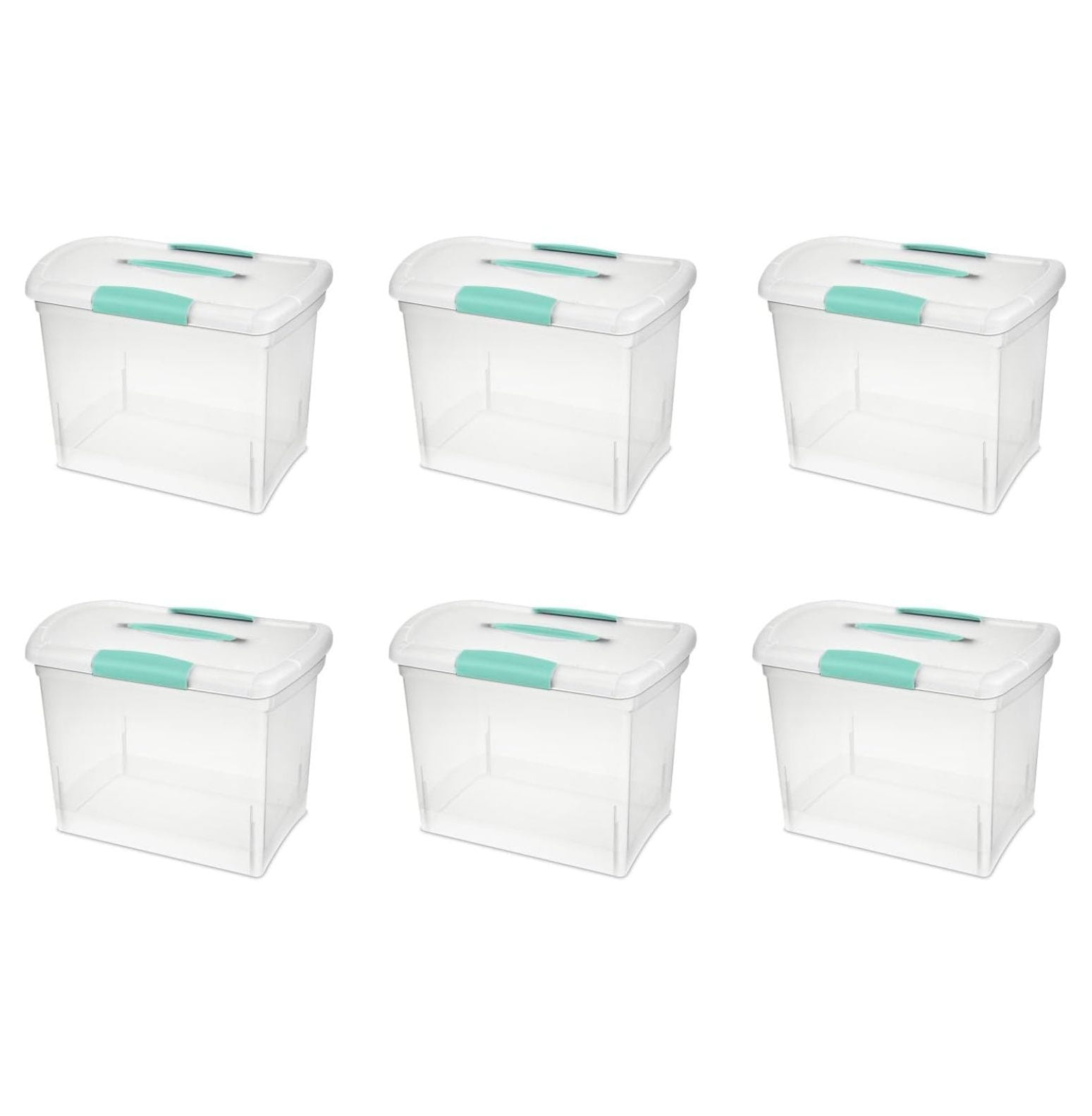 Large Nesting ShowOffs, Stackable Small Storage Bin with Latching Lid ...