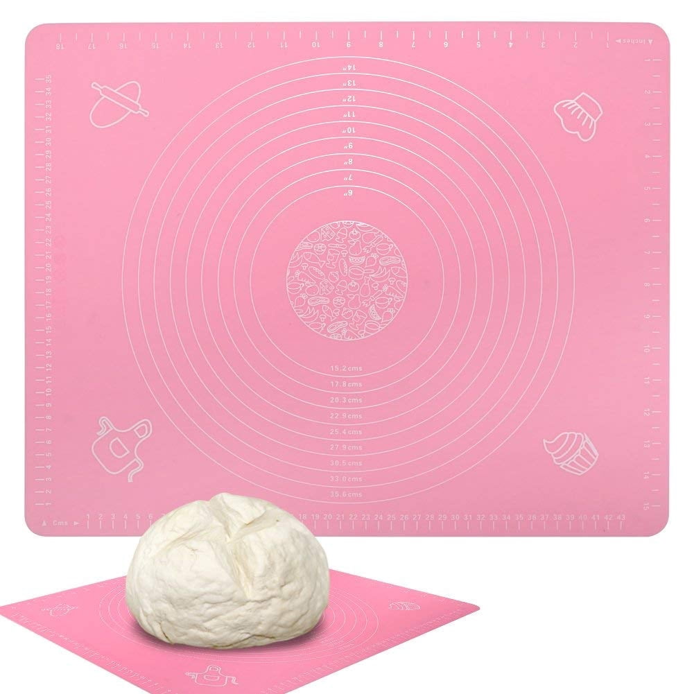 Large Non-Stick Silicone Rolling Mat – 15.7x19.7 inch Pastry Baking Mat ...