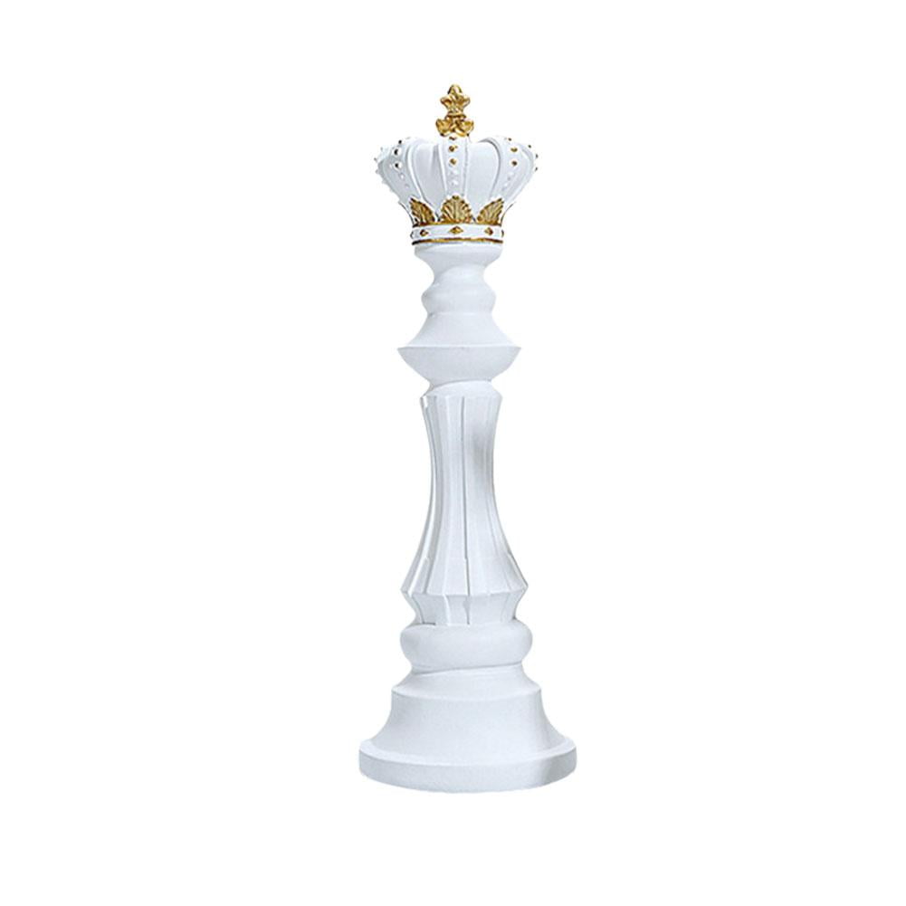 Large Novelty White Chess Statues Knight King Sculpture Arrangement ...