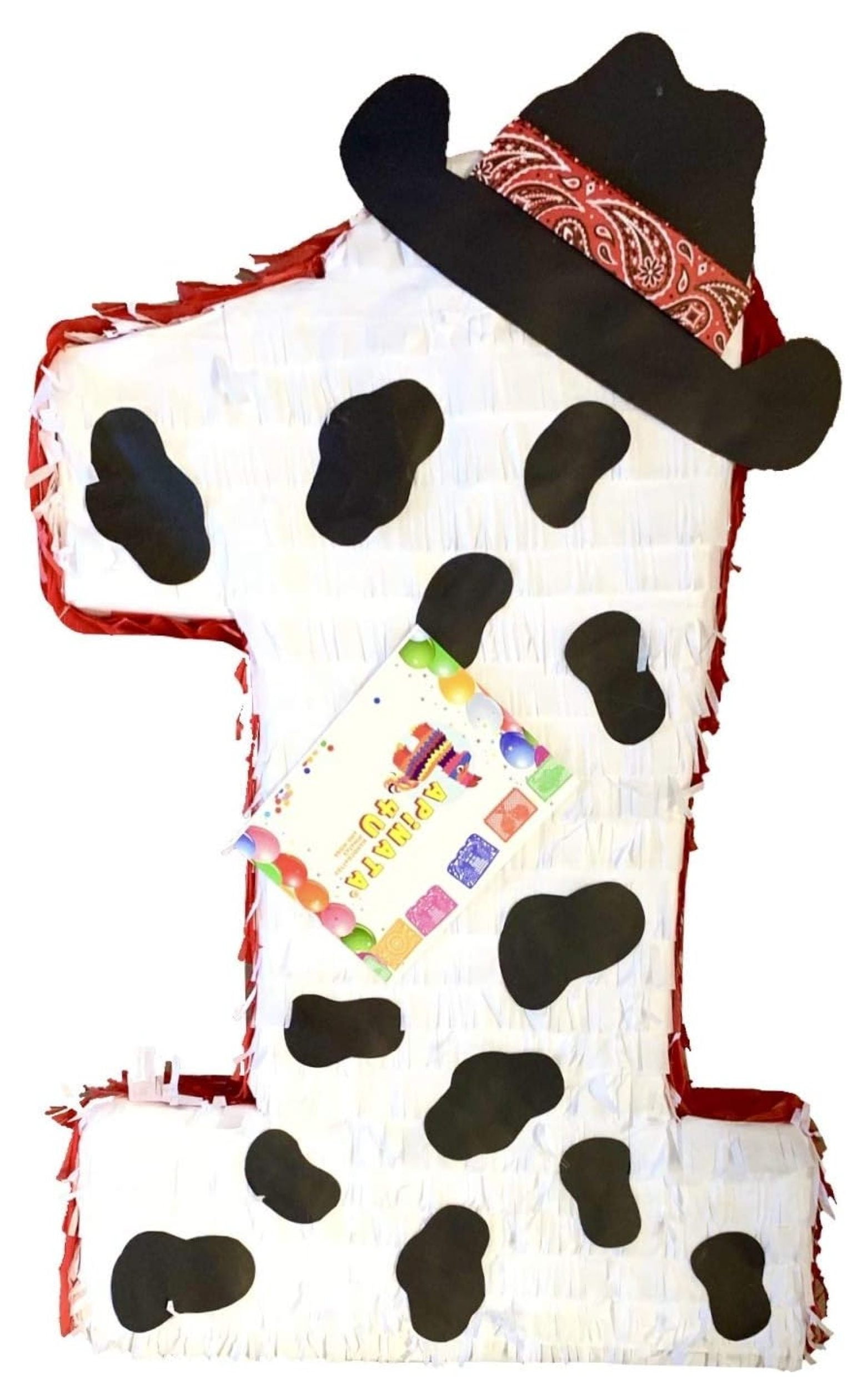Large Number One Pinata Farm Themed 20" First Birtdahy Cow Themed Party ...