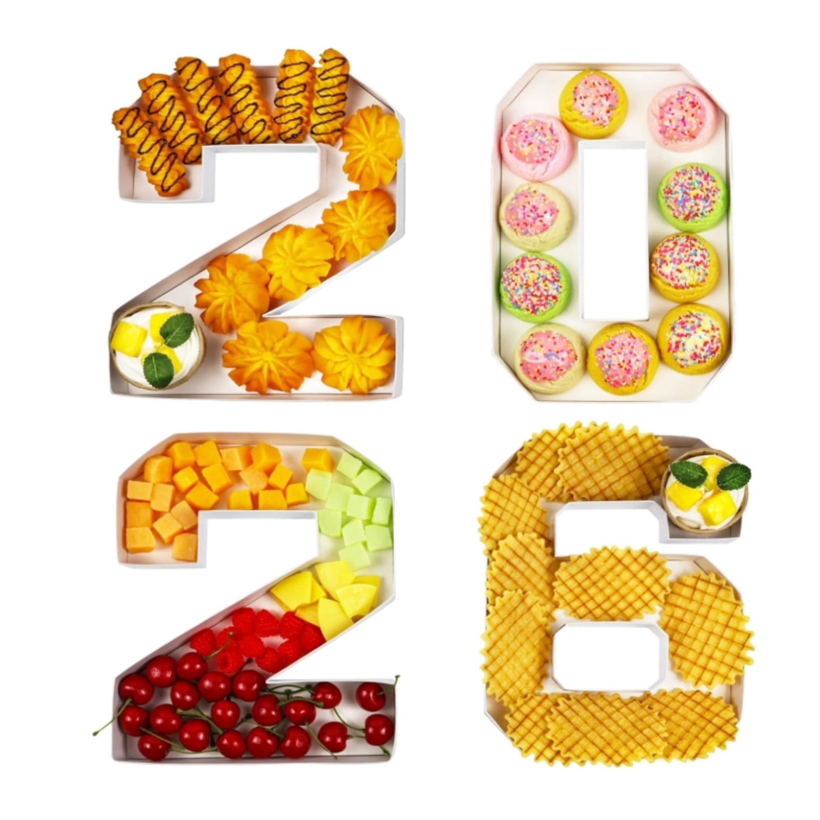 Large Numbers for Party Decor, Cardboard Letters for Charcuterie - 2026 ...