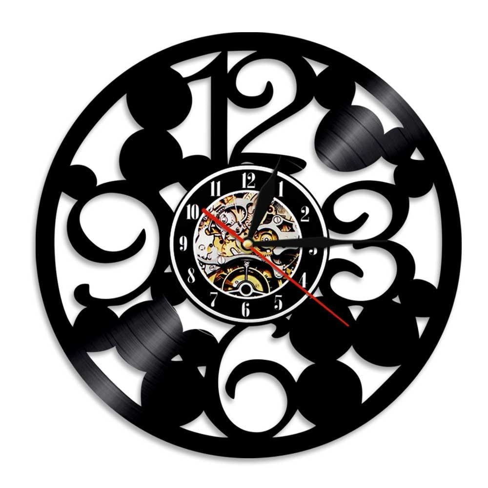 Large Numbers Wall Clock Contemporary Kitchen Wall Clock Made Out Of ...
