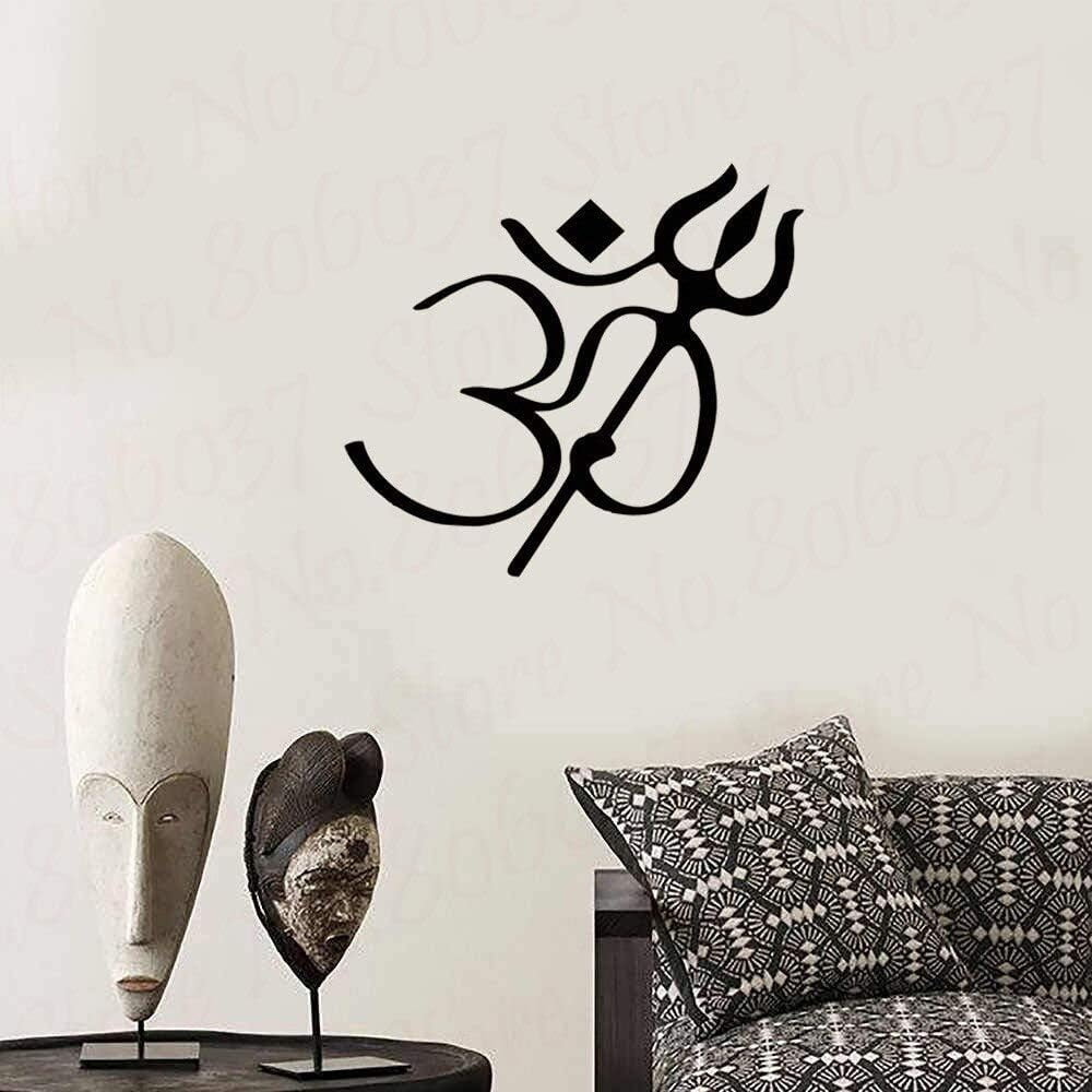 Large Om Symbol Wall Decal Sticker Buddha Absolute Brahman Hindu ...