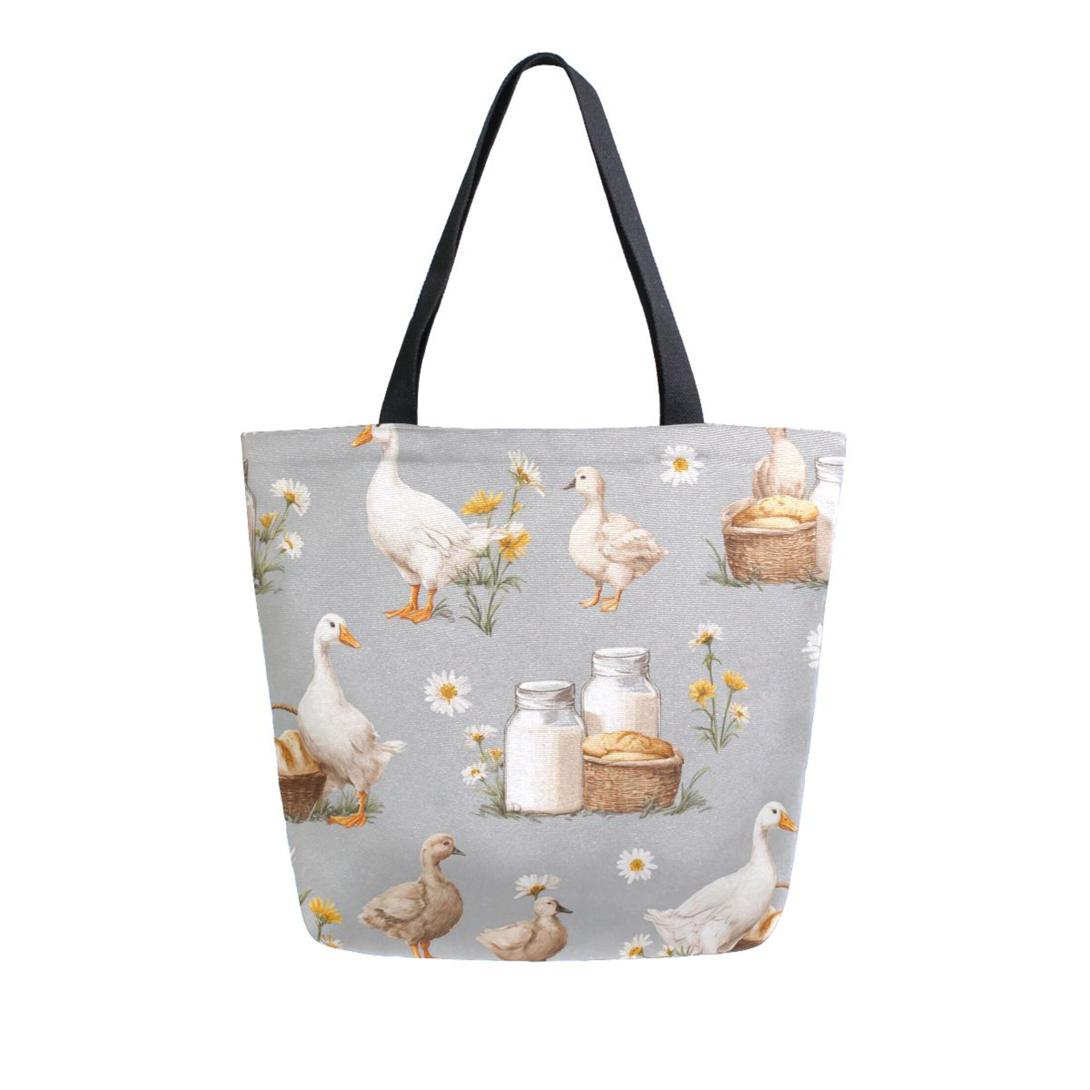 Large Opening Canvas Tote Bag Thickened Canvas Shopping Bag Commuter ...